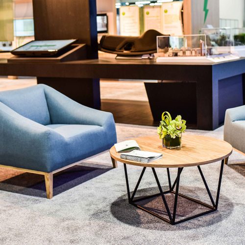 Wire Wood Coffee Table - Electra Events & Exhibitions