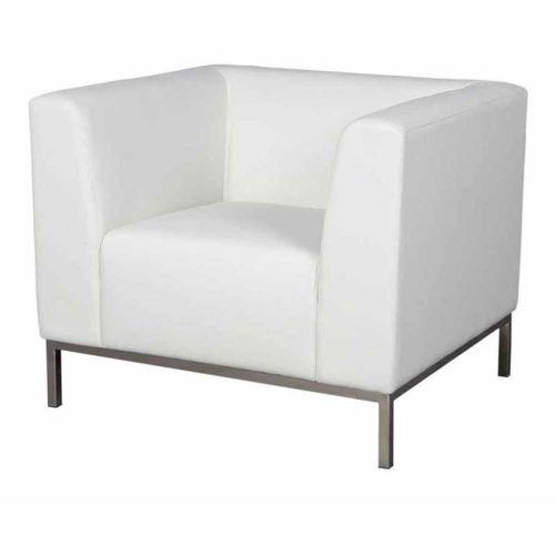 VIP Sofa 1 Seater White - Electra Events & Exhibitions