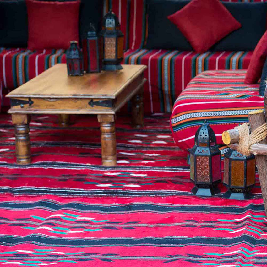 Sadu Carpet Red - Electra Exhibitions