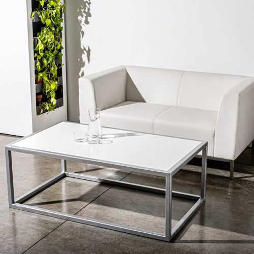 Industrial Coffee Table White - Electra Events & Exhibitions